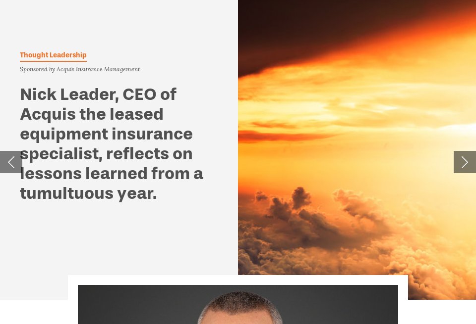 Acquis Insurance Management Thought Leadership - Leasing Life | Issue ...