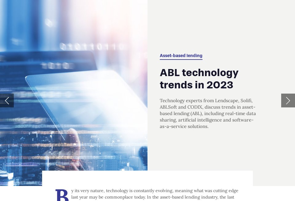 ABL technology trends in 2023 - Leasing Life | Issue 24 | February 2023