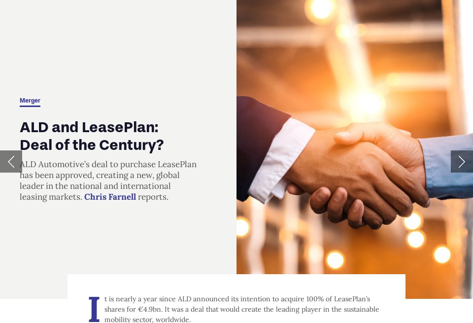 ALD and LeasePlan: Deal of the Century? - Leasing Life | Issue 24 ...