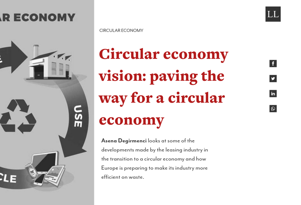 Circular economy vision: paving the way for a circular economy ...