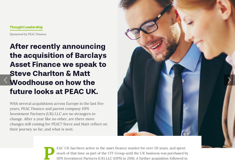 Peac Finance - Leasing Life | Issue 17 | May 2021