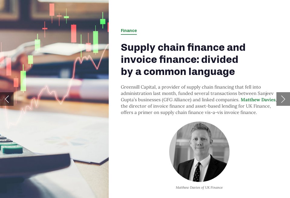 Supply chain finance and invoice finance: divided by a common language ...