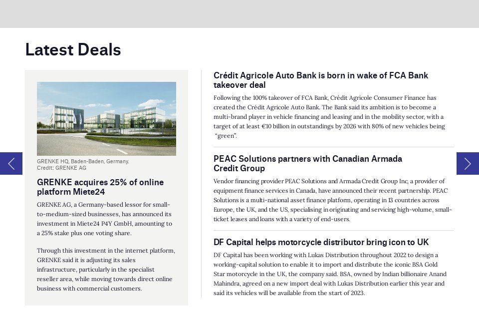 Latest Deals - Leasing Life | Issue 25 | May 2023