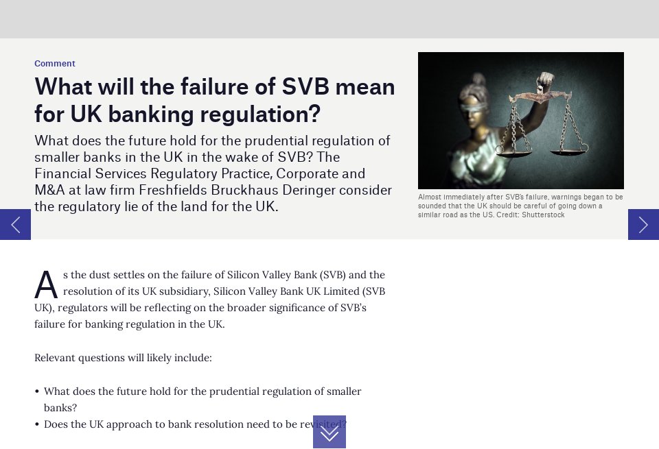 What will the failure of SVB mean for UK banking regulation? - Leasing ...