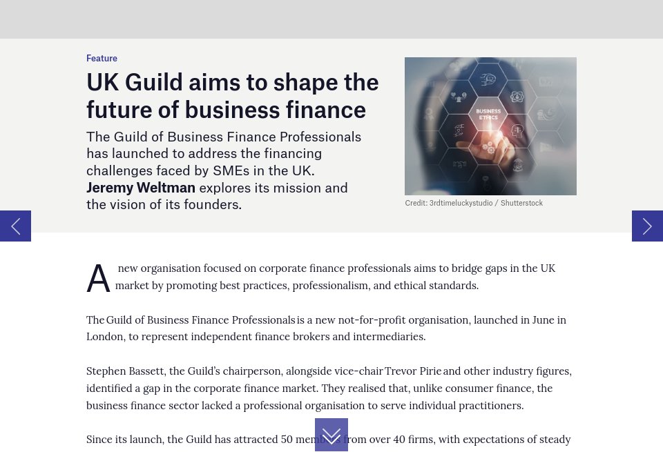 UK Guild aims to shape the future of business finance - Leasing Life ...